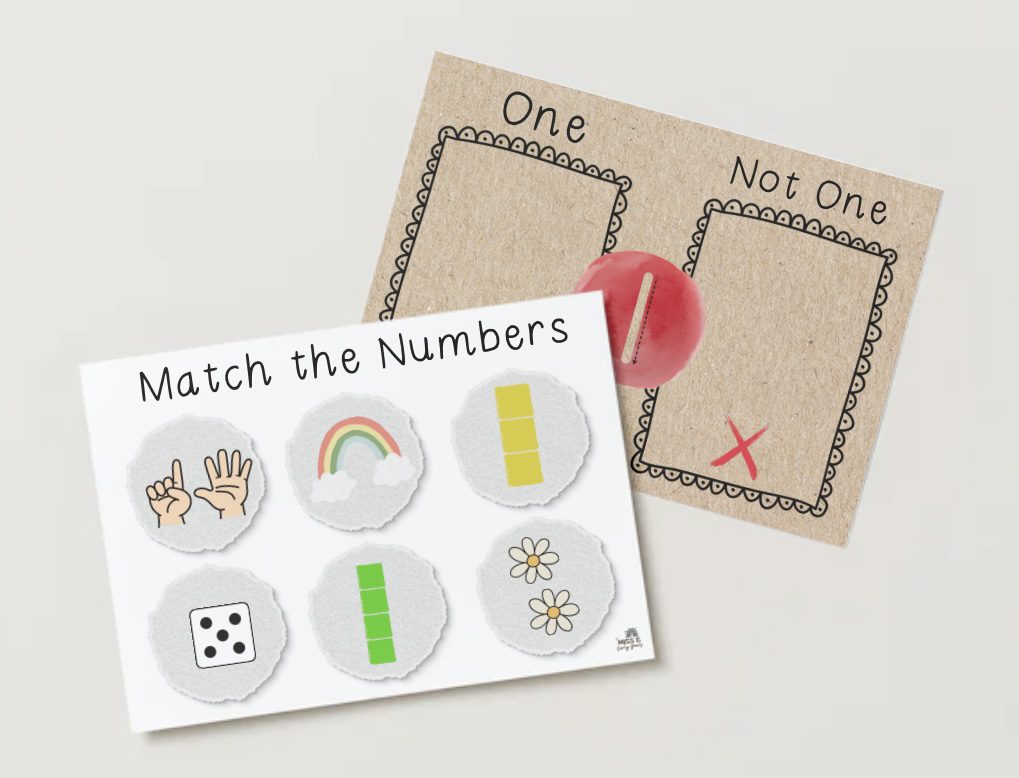Match the Numbers - Subitising Sort - Miss E's Early Years