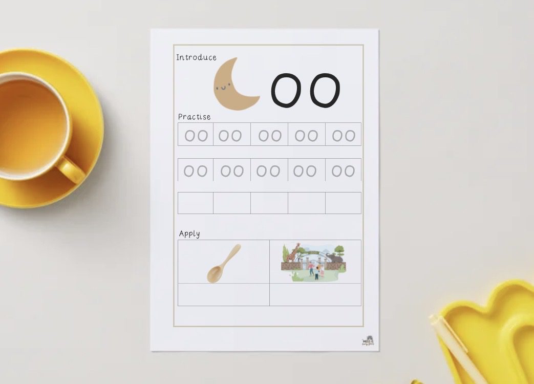 Digraph Practice Pages - Set Two - Miss E's Early Years