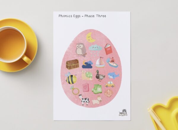 Phonics Eggs - Miss E's Early Years